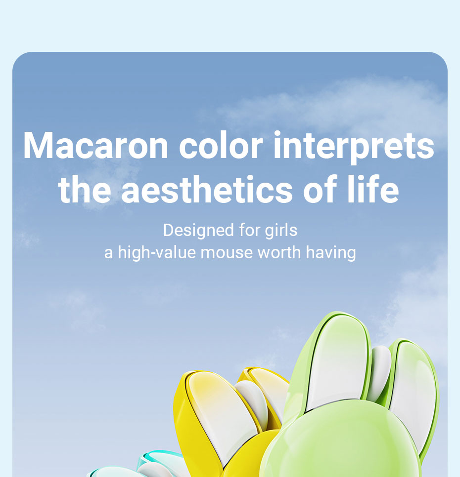 HOCO Original M6 Cute Rabbit Ear Silent Wireless Mouse for Laptop ...