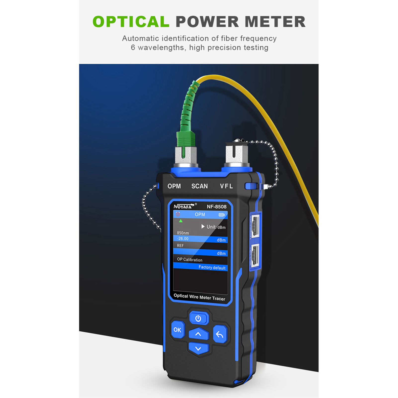 [COD] NOYAFA NF-8508 Network Cable Tester LAN Optical Power Meter LCD ...