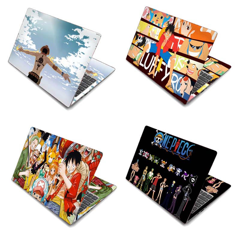 One Piece Anime Laptop Sticker Cover Skin Luffy Zoro 2 Sheets Decals ...