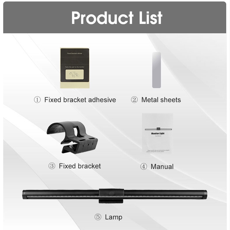 【Ready Stock】5 Colors RGB Led Monitor Light Bar For Curve Screen Lights ...