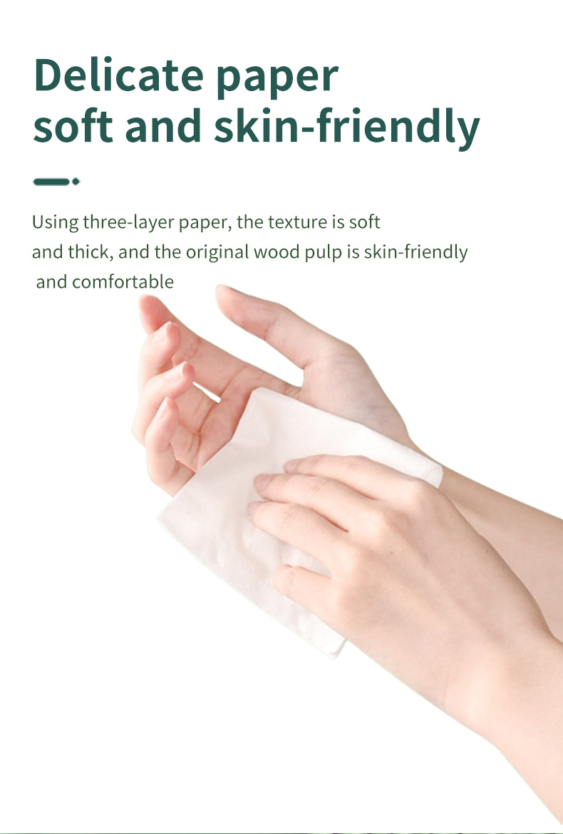 Organic green tea Facial Tissue Paper 4 ply 480 sheets x 8 Packs Tissue ...