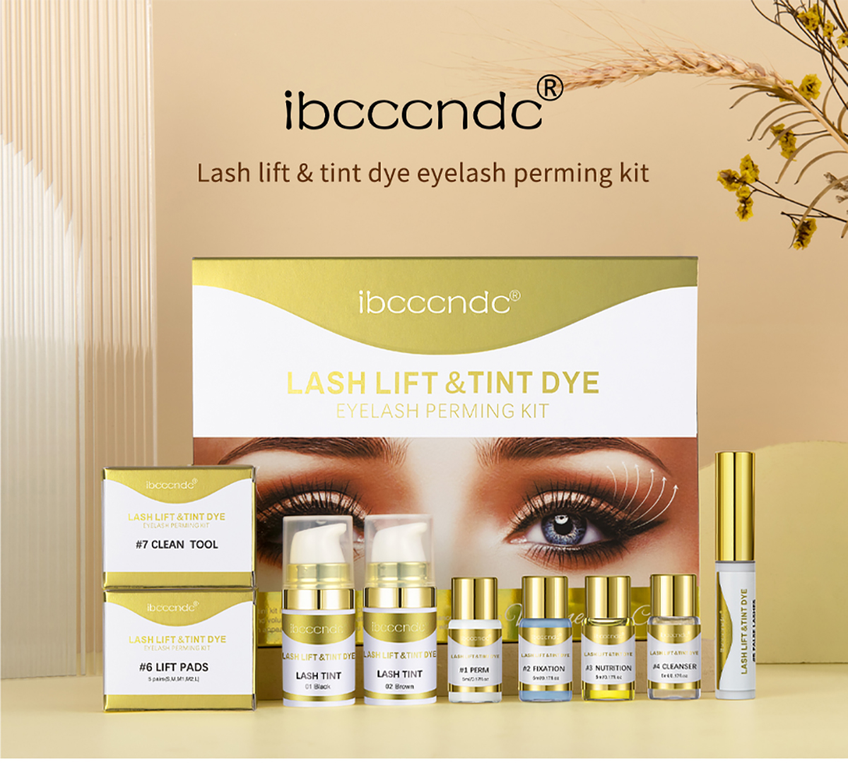 ibcccndc 2 Colors/set Lash Lift Kit And Eyelash Eyebrow Dye Tint ...