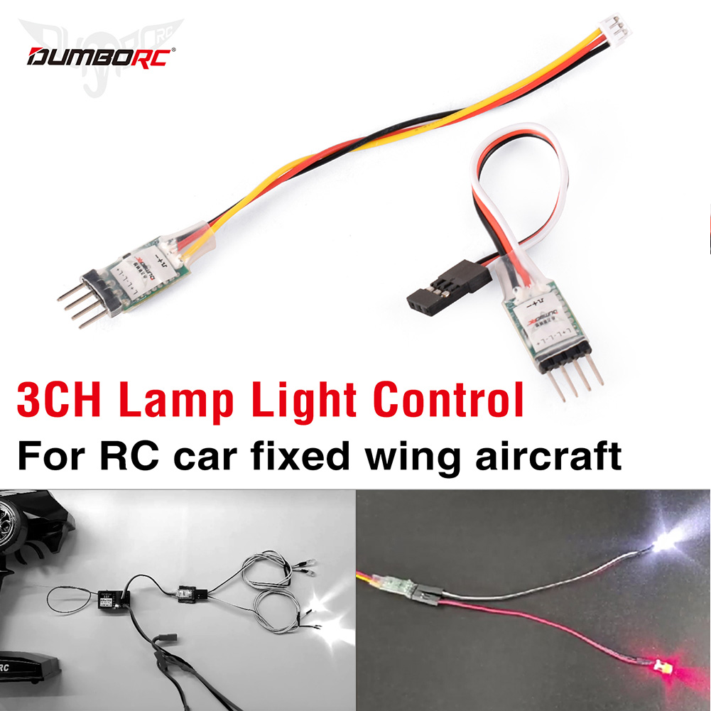 DUMBORC RC Light Controller LED Switch Panel System Turn on/Off 3CH for ...