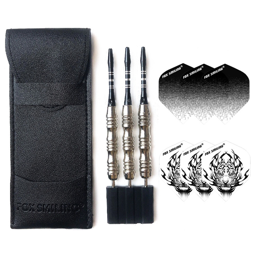 FOX SMILING 3pcs Professional Steel Dart Pin 22g Black Needle Point ...