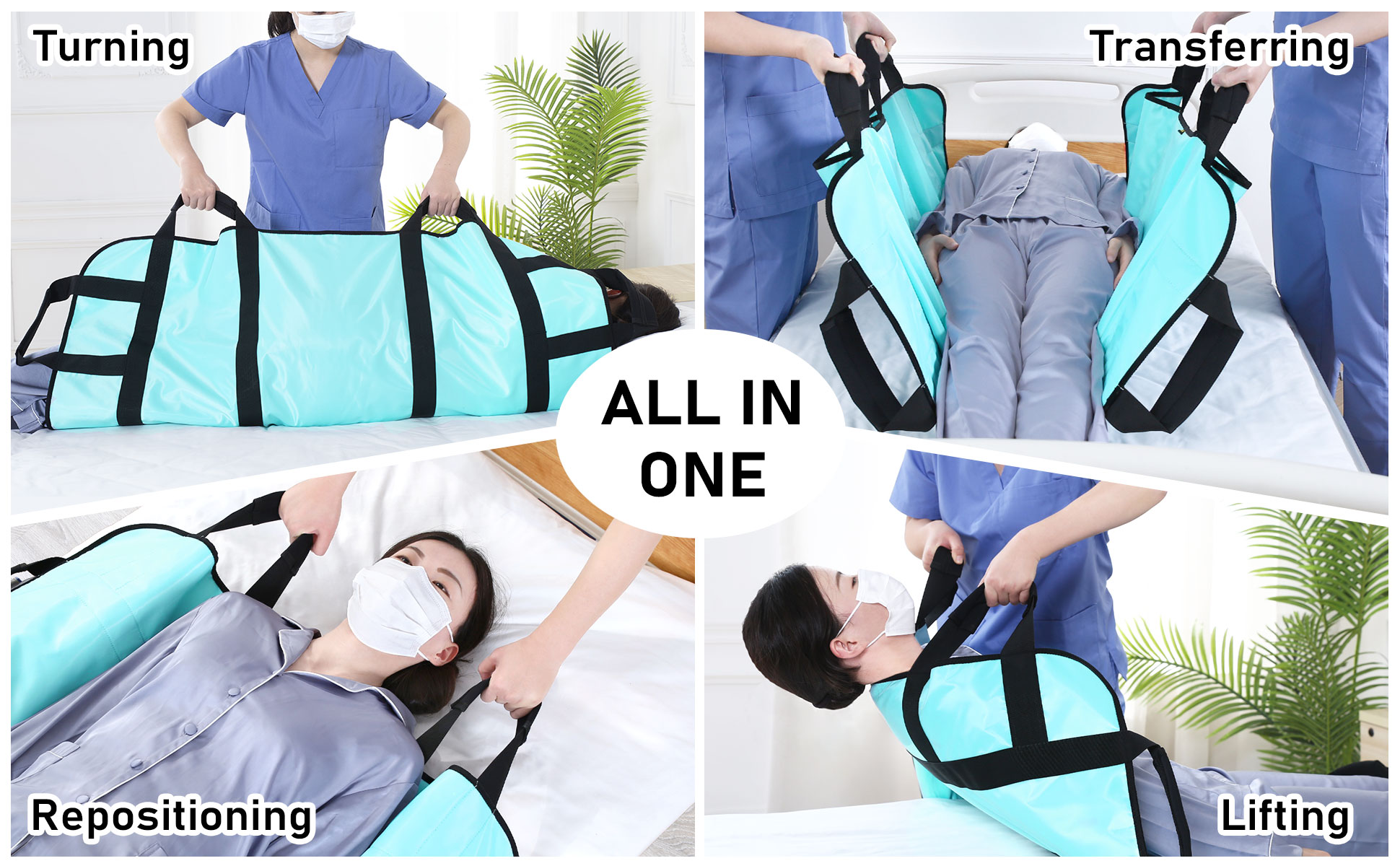 Multipurpose Positioning Bed Pad Waterproof Patient Elderly Transfer ...