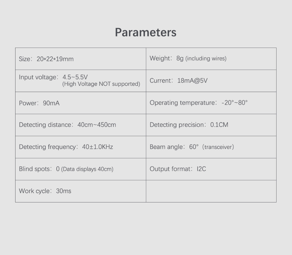RadioLink SUI04 SU04 Drone Sensor Ultrasonic Sonar Module Autonomous ...