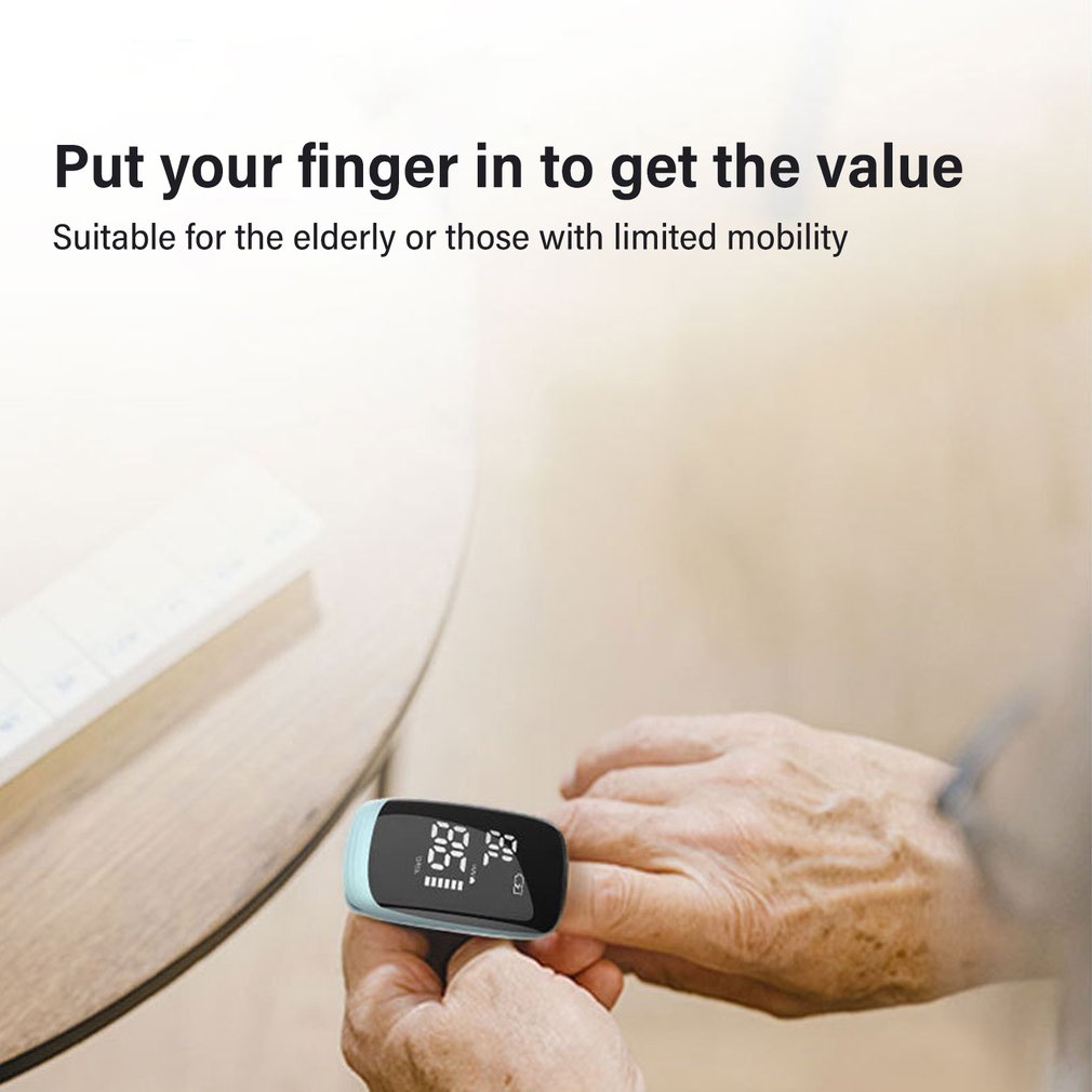 Rechargeable Finger Pulse Oximeter USB Rechargeable Oxymeter SpO2 PR ...