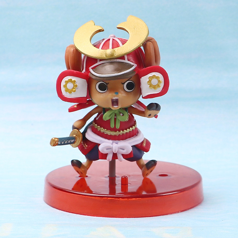 9cm Anime One Piece Tony Tony Chopper Hundred-scene Samurai Q Version ...