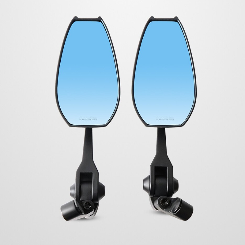 Motorcycle Side Mirror Full Adjustable Universal Blue Lens From ...