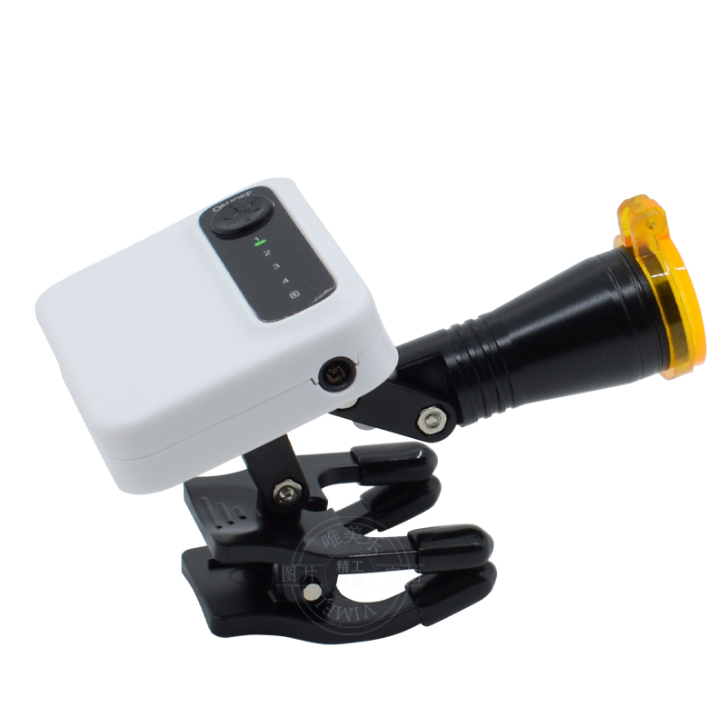 5W Dental Wireless Loupe Headlamp Removable Battery 4-Gear Adjustment ...