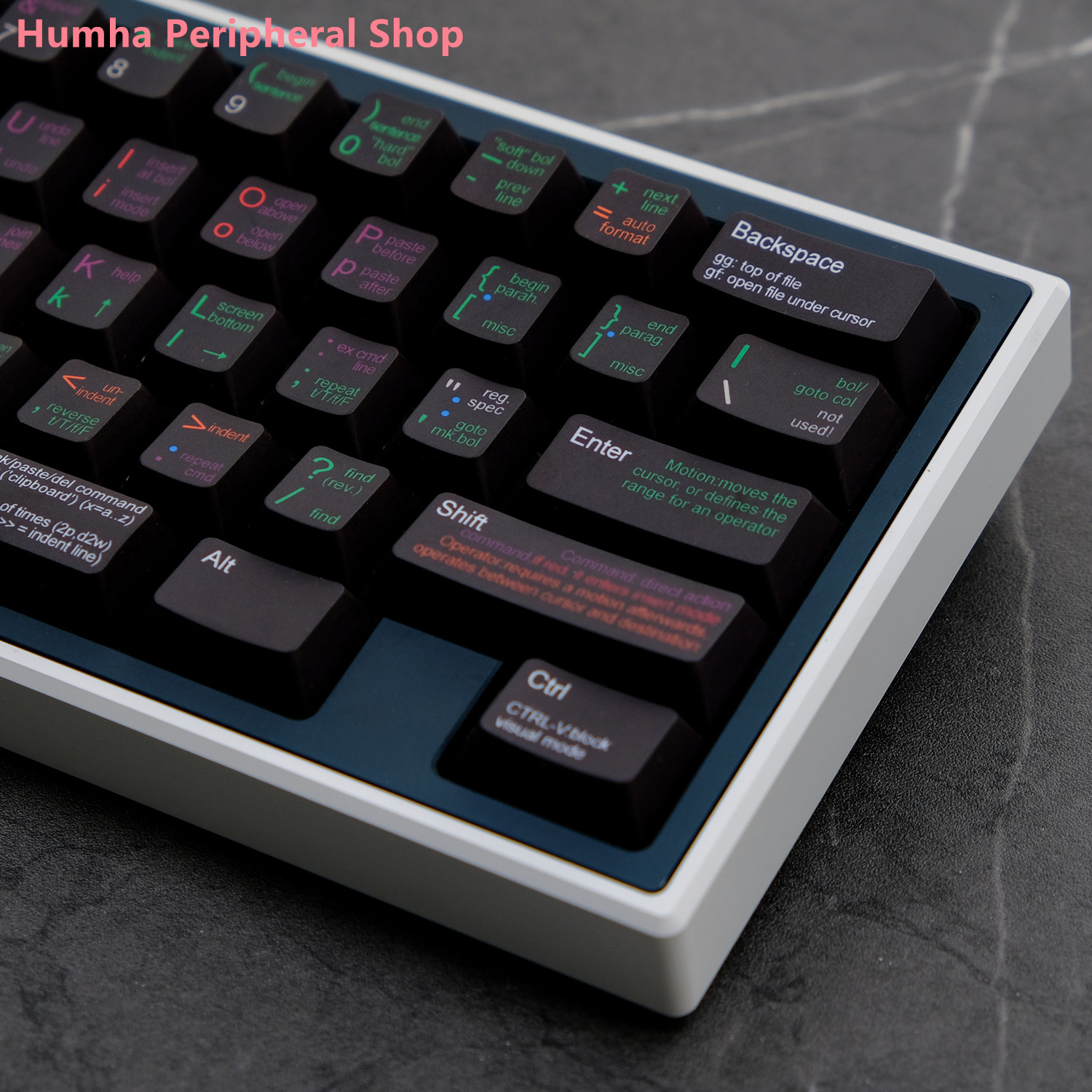 Humha VIM keycap PBT material Dye-Sublimation Cherry profile Mechanical ...