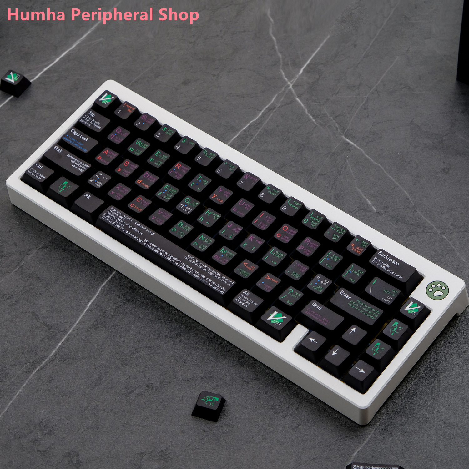 Humha VIM keycap PBT material Dye-Sublimation Cherry profile Mechanical ...