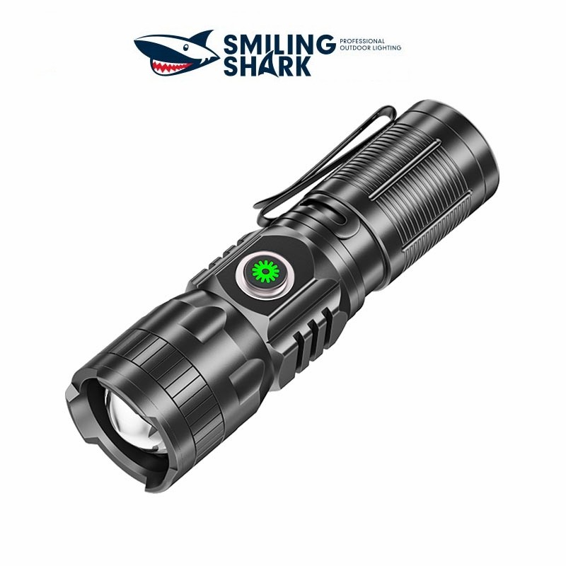 Smiling Shark SD5028 Led Flashlight P100/M77 5000LM Super Bright Torch ...