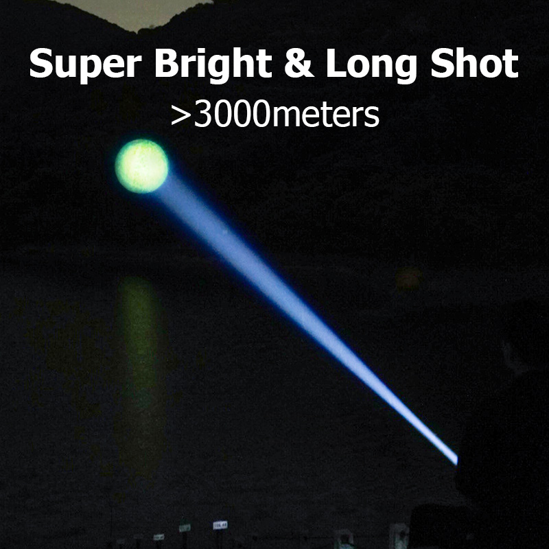 Smiling Shark SD5028 Led Flashlight P100/M77 5000LM Super Bright Torch ...