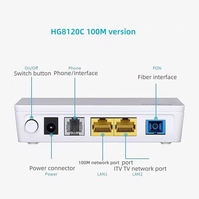HG8120C ONU ONT terminal, 1 voice port + 2 data network ports, OpenLine EPON/GPON/XPON with ...