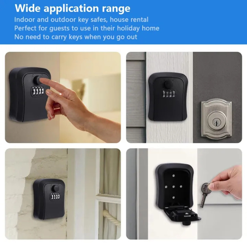 KIPRUN Key Lock Box, 4-Digit Combination Waterproof Portable Key ...