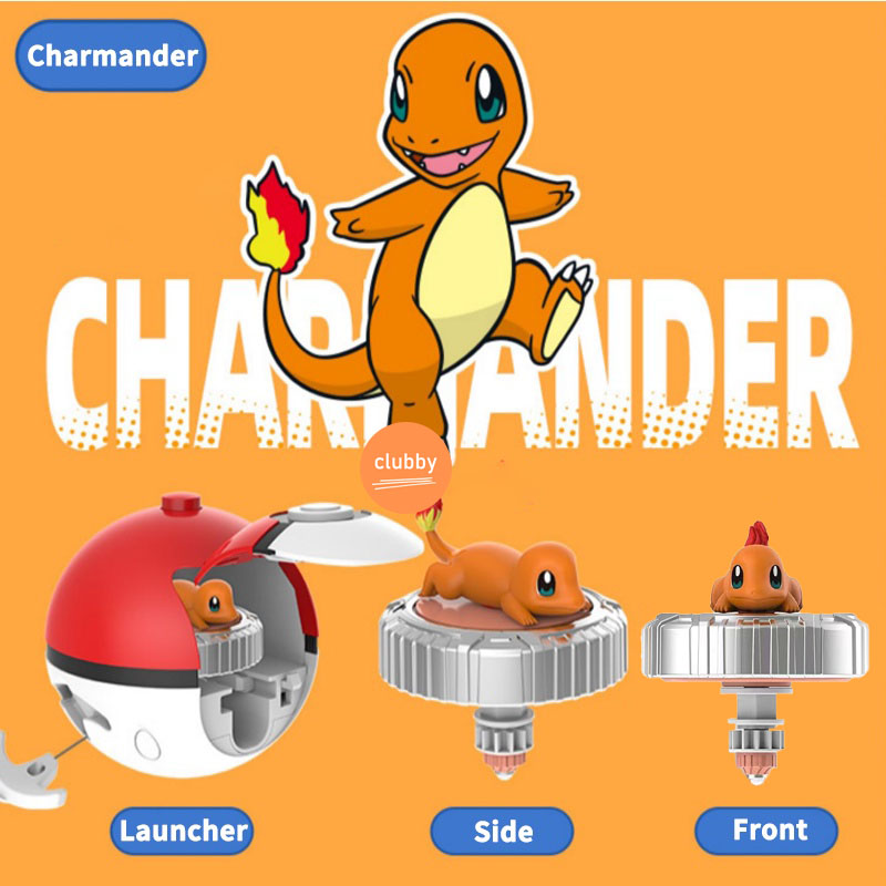 Pokemon Beyblade x Pikachu spinning top beyblade burst launcher spinner ...