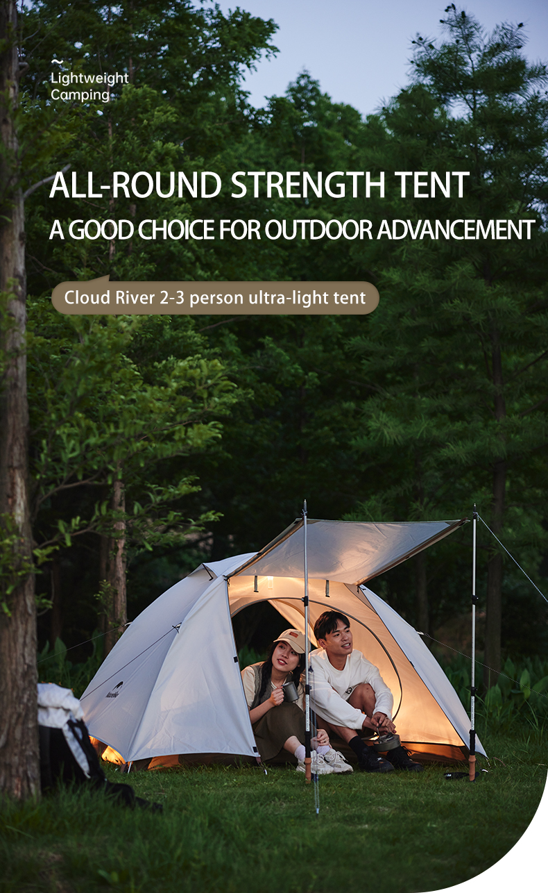 Naturehike 2-3 People Ultra Light Hiking Tent Outdoor Lightweight Camping Rainproof And ...