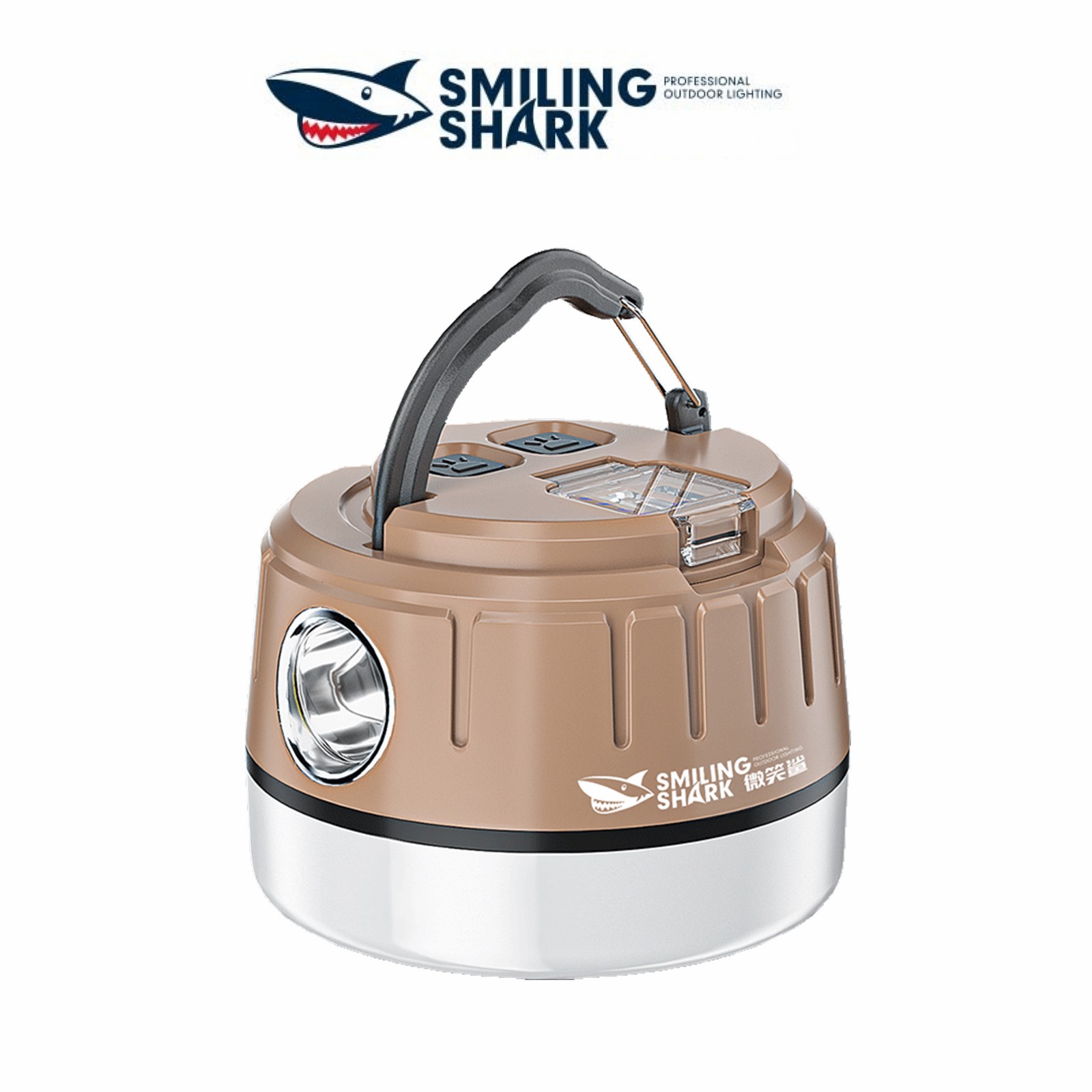 Smiling Shark LY8250 LED Camping Light Tent Lamp Flashlight USB ...