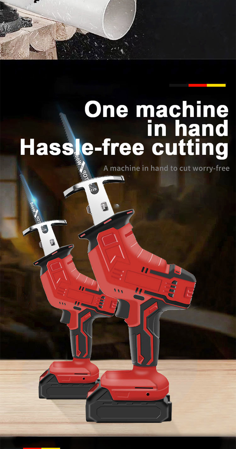 MIDOO Cordless Reciprocating Saw Electric Metal Cutting Wood Tool ...