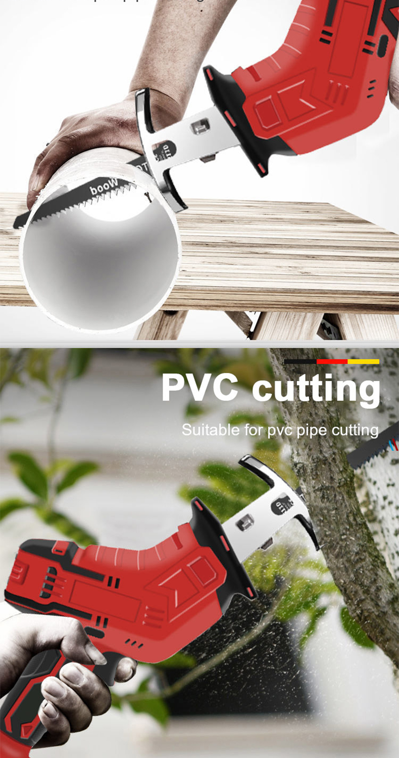 MIDOO Cordless Reciprocating Saw Electric Metal Cutting Wood Tool ...