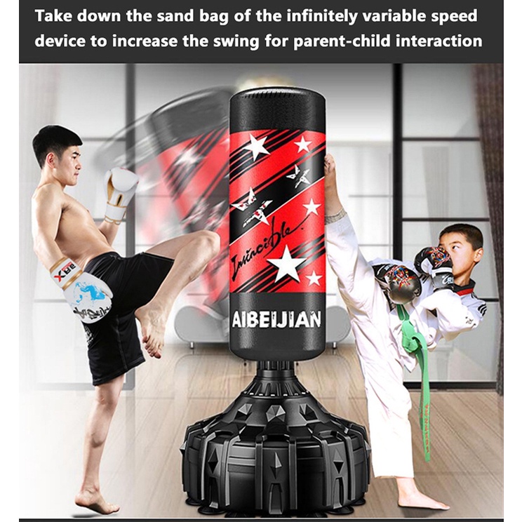 Boxing Sandbag Sanda Vertical Household Adult Sandbag tumbler Children ...