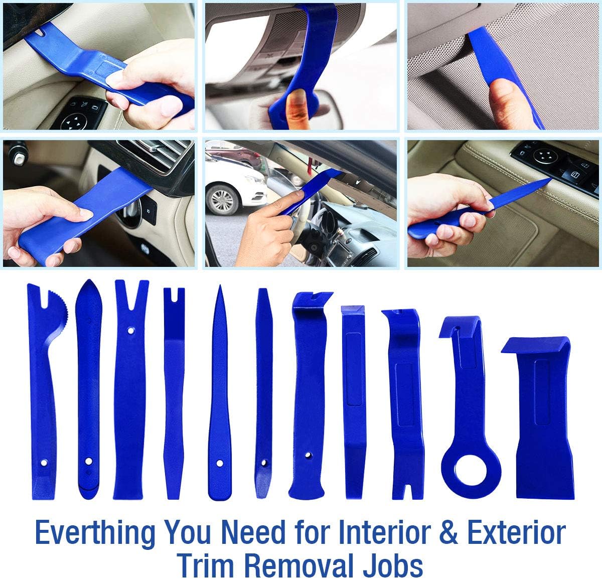 88Pcs Trim Removal Tool, Car Push Pin Bumper Retainer Clip Set ...