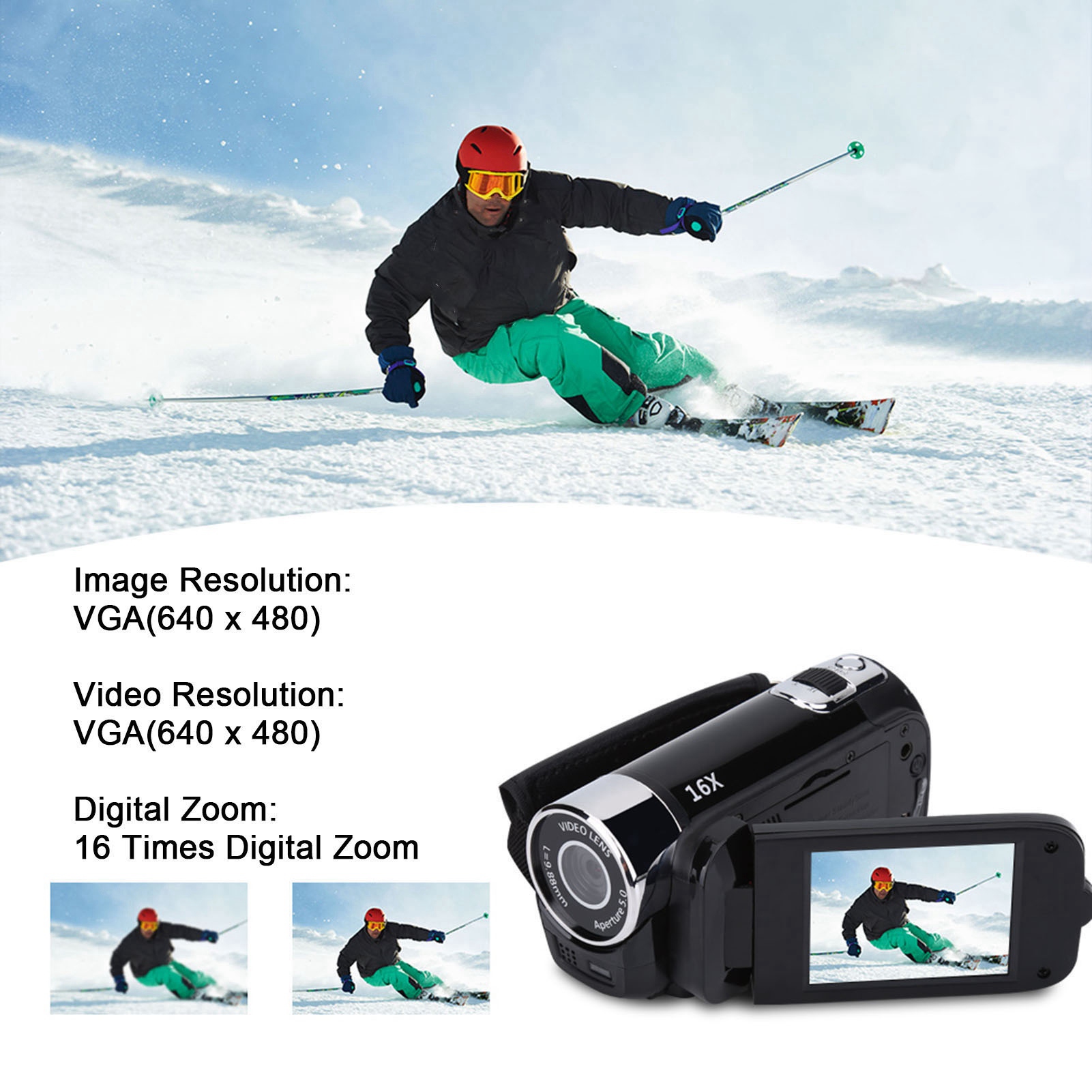 【Ready Stock】Black/Red FHD 270°Rotation 1080P 16X High Definition ...