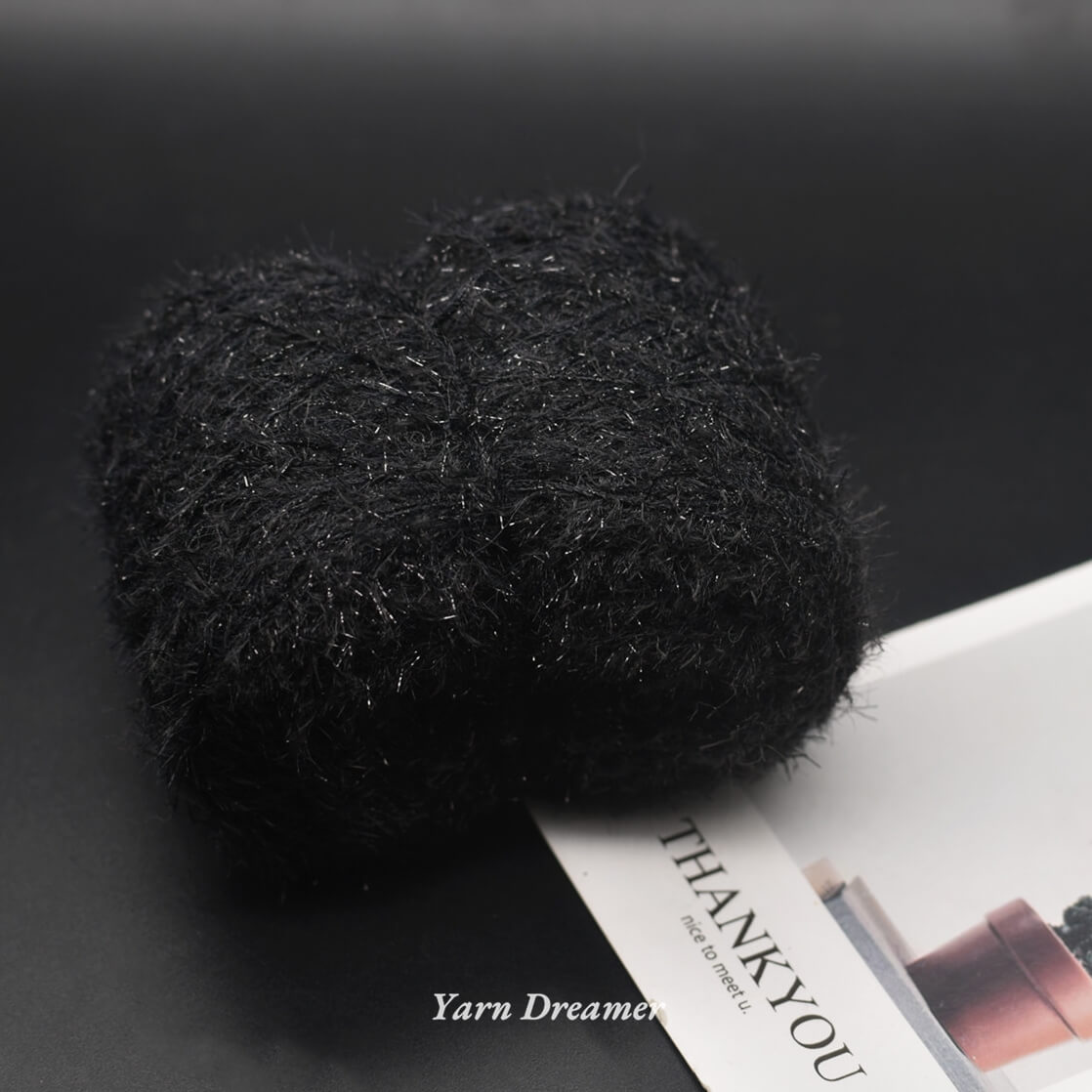 Shiny Feather Yarn Silky Fluffy Wool Yarn DIY Crochet Yarn Hand ...