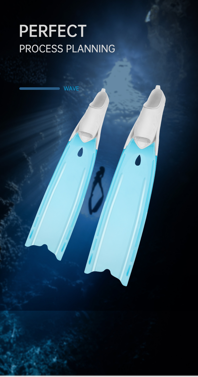 Uunisports Professional Deep Sea Diving Fins Long Blade Diving Fins For ...