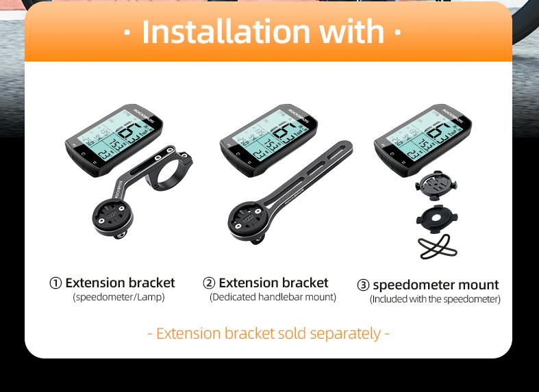 ROCKBROS Bike Computer Speedometer M1 GPS Wireless Road Bike Mtb Speed ...