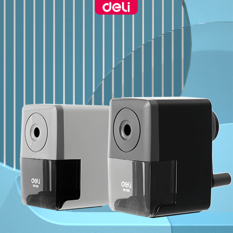 Deli Pencil Sharpener Student Manual Sharpener E0616B | Shopee Philippines