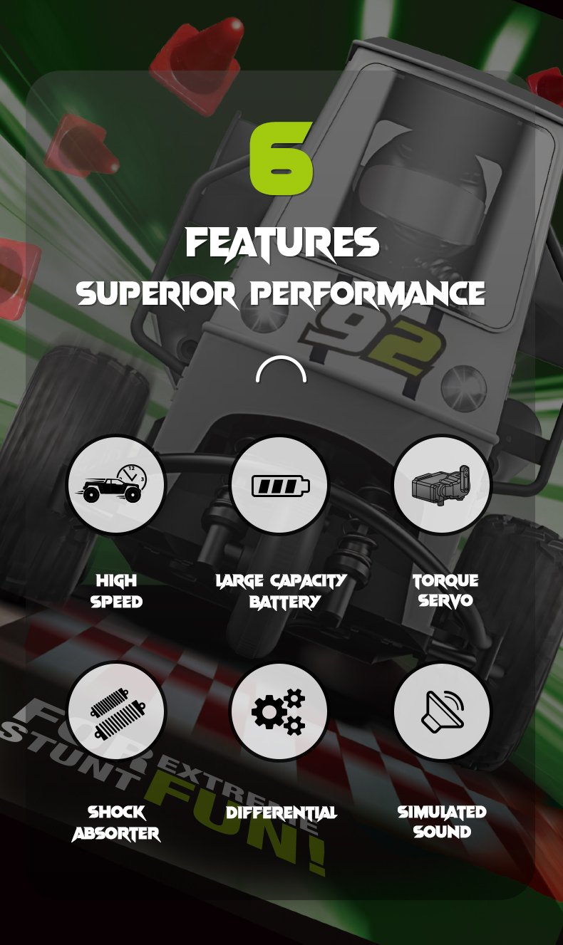 1:16 RC Tricycle Dodo Car High Speed Three-Wheeled Drifting Racing ...