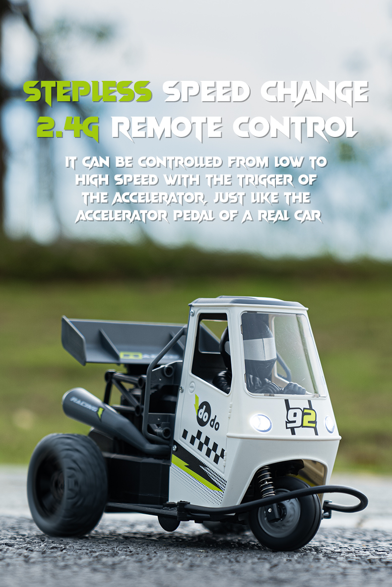 1:16 RC Tricycle Dodo Car High Speed Three-Wheeled Drifting Racing ...