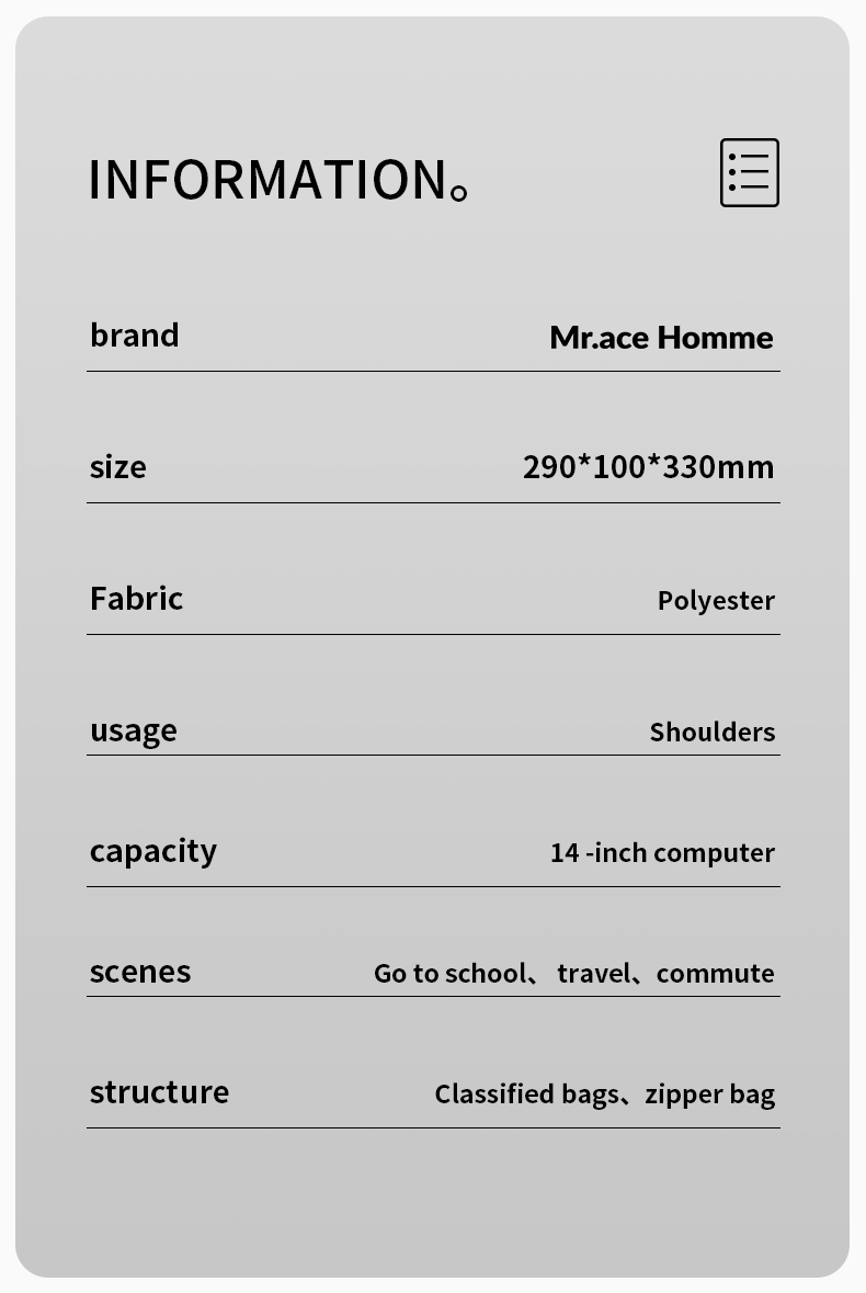 Mrace 2694 large bag for women with zipper gentle woman black tote bag ...