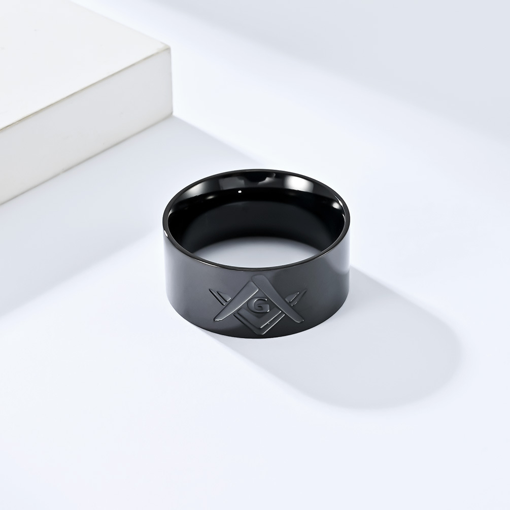 High quality material titanium steel masonic ring non deformable and ...