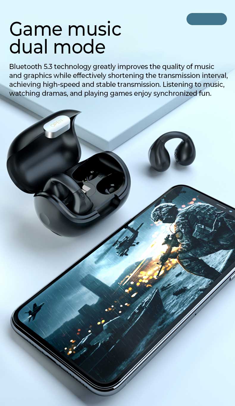 Monster Open Ear 101 Bone Conduction Bluetooth Wireless Sports Headphones Stereo Bone Conduction ...