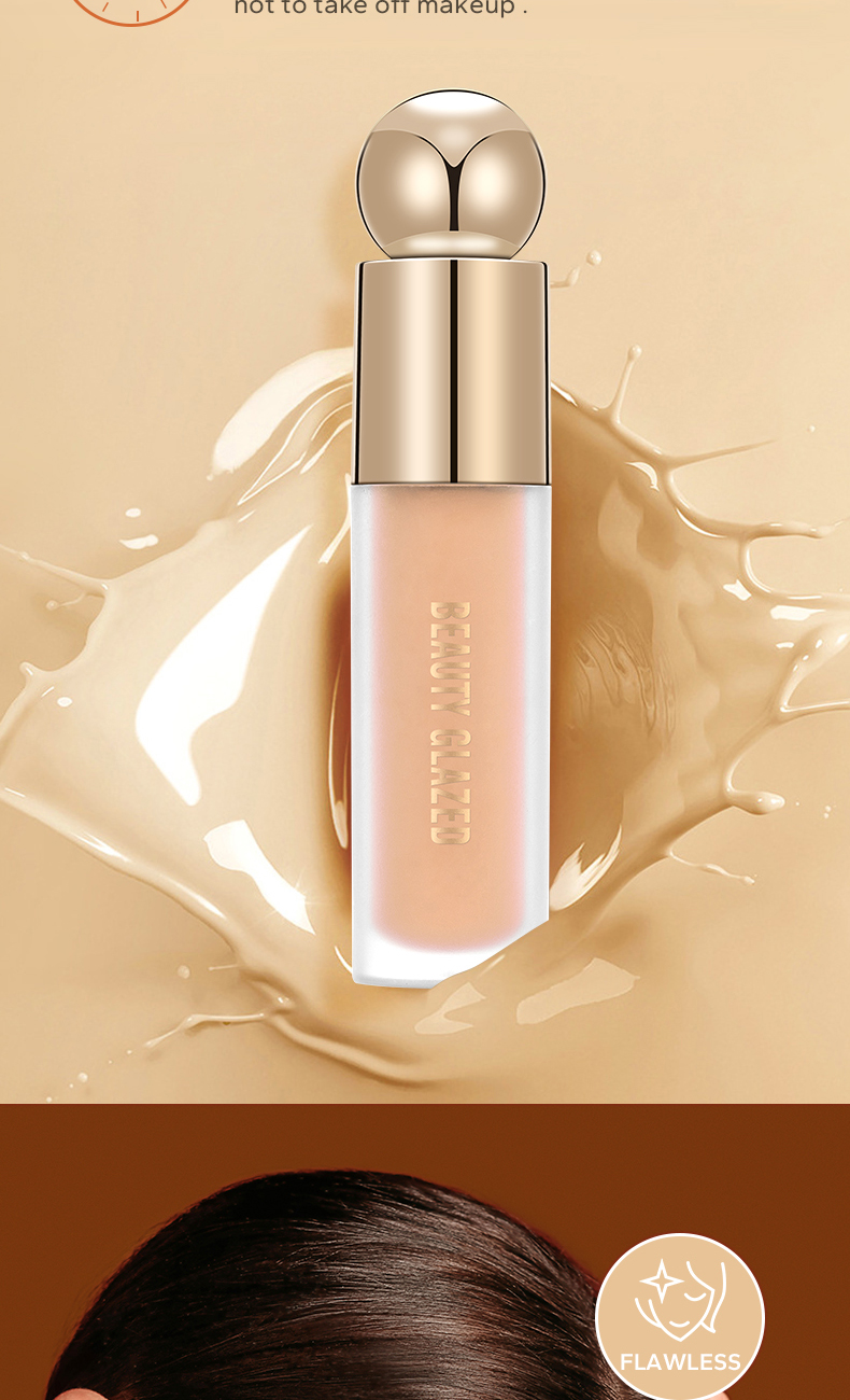 BEAUTY GLAZED Matte Full Coverage Liquid Concealer 24 Hours Smooth ...