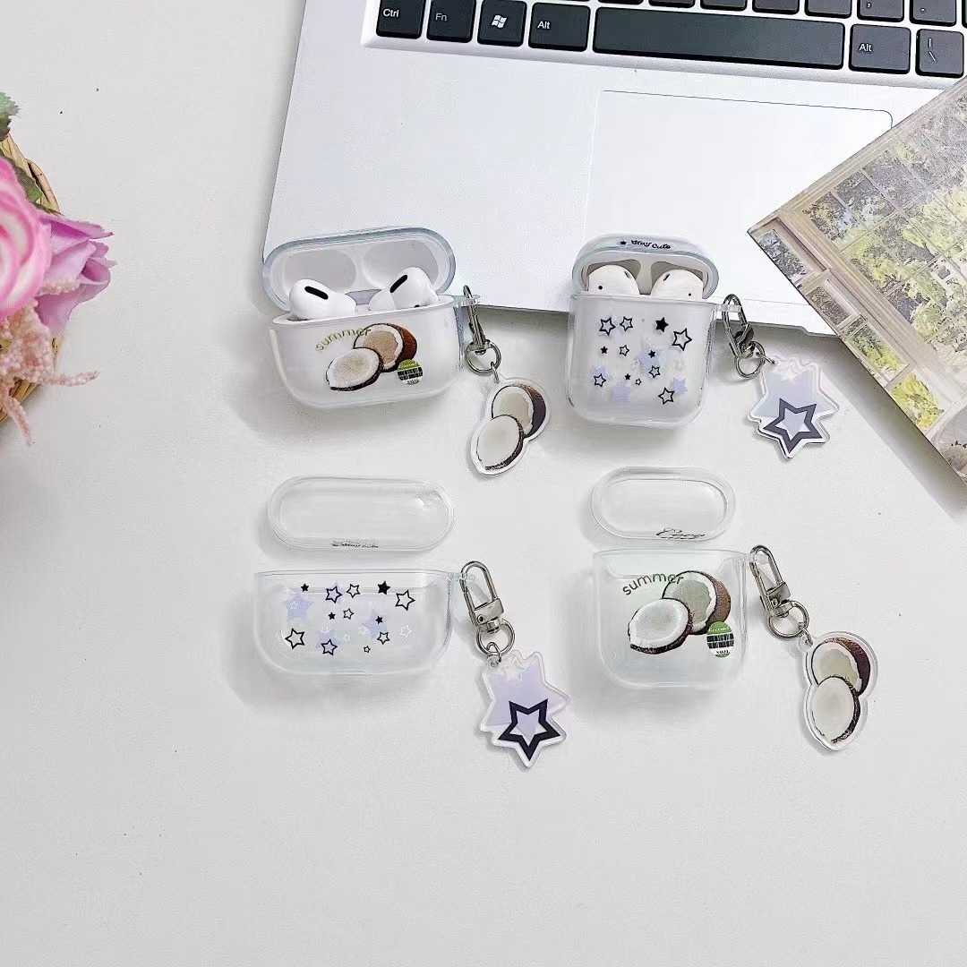 Creative Transparent Star AirPods Case For AirPods 4 1/2/3/Pro Pro2 ...