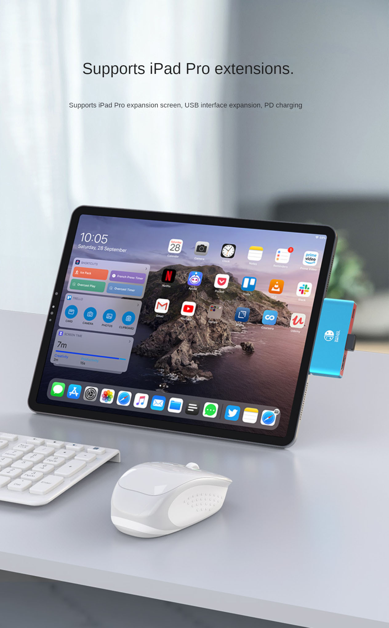 3in1 Switch OLED USB C Dock to HDMI 4K PD Charging USB3.0 Portable NS ...