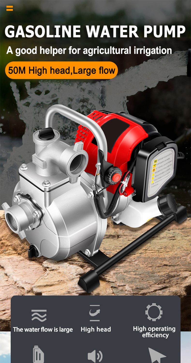 Gasoline Engine Water Pump 7HP High-Lift Jet Pump（8800W）High-power ...