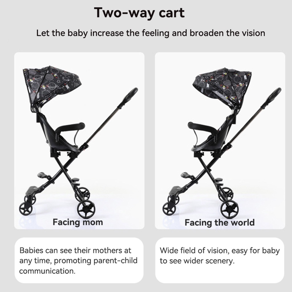 (Free Shipping)2 Way Magic Stroller Baby Adjustment Foldable Troller ...