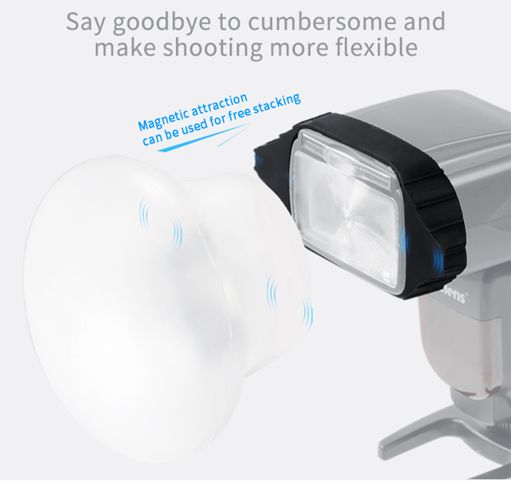 Selens Magnetic Silicone Sphere Diffuser Modular Light Lighting ...