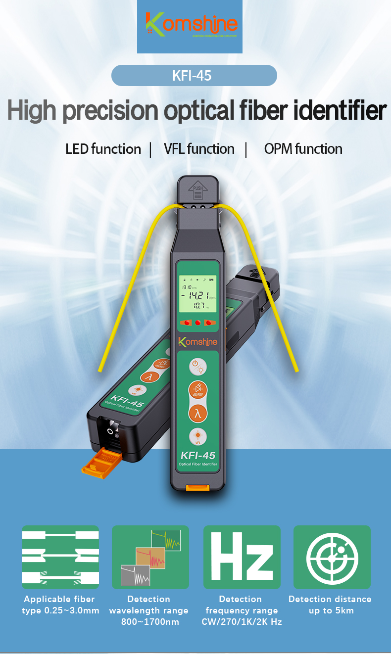 KFI-45 With OPM & VFL Fiber Optic Trafic Identifier Power Meter ...