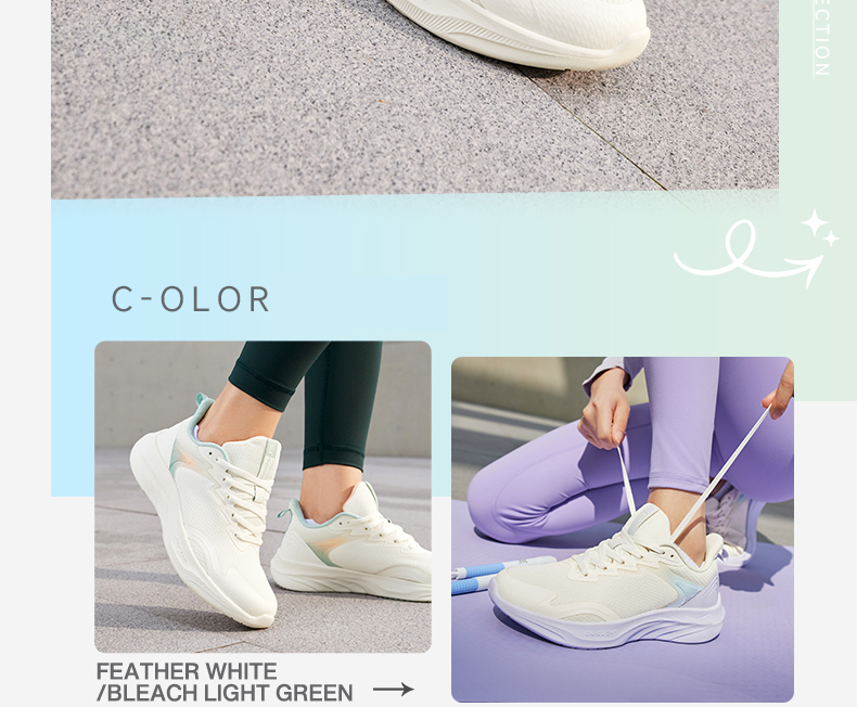 361 Degrees SkyHydro Women Running Shoes Breathable Mesh Light Casual ...