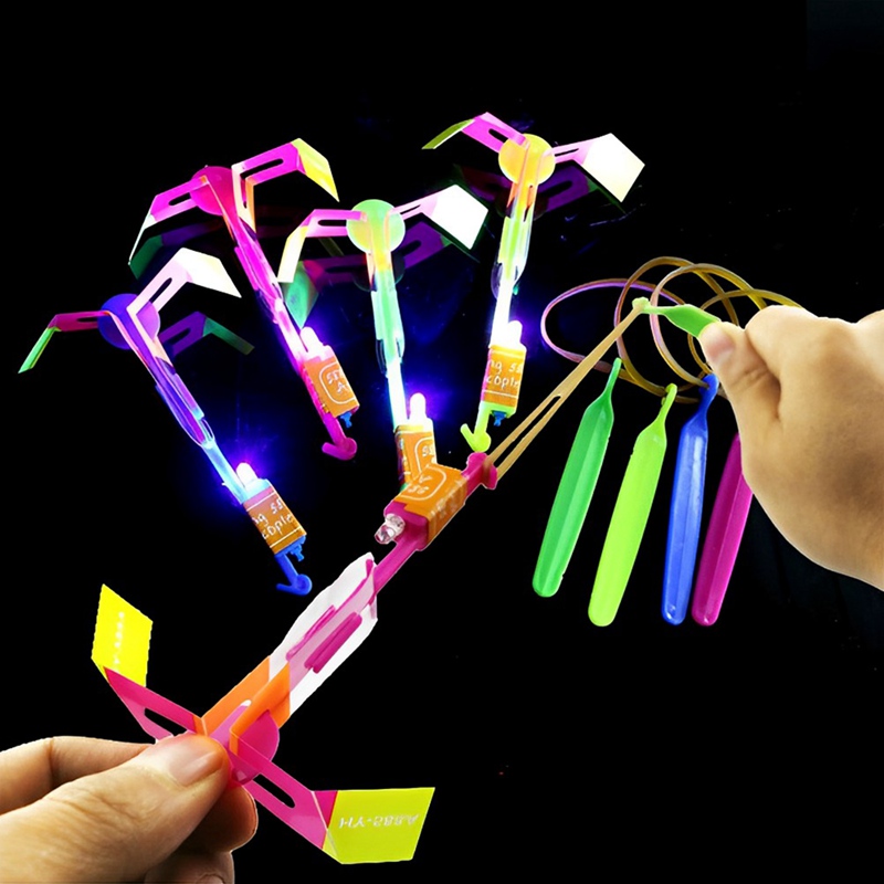 5/10pcs Outdoor Blue Flashing Shining Rocket Catapult Flash LED Light ...
