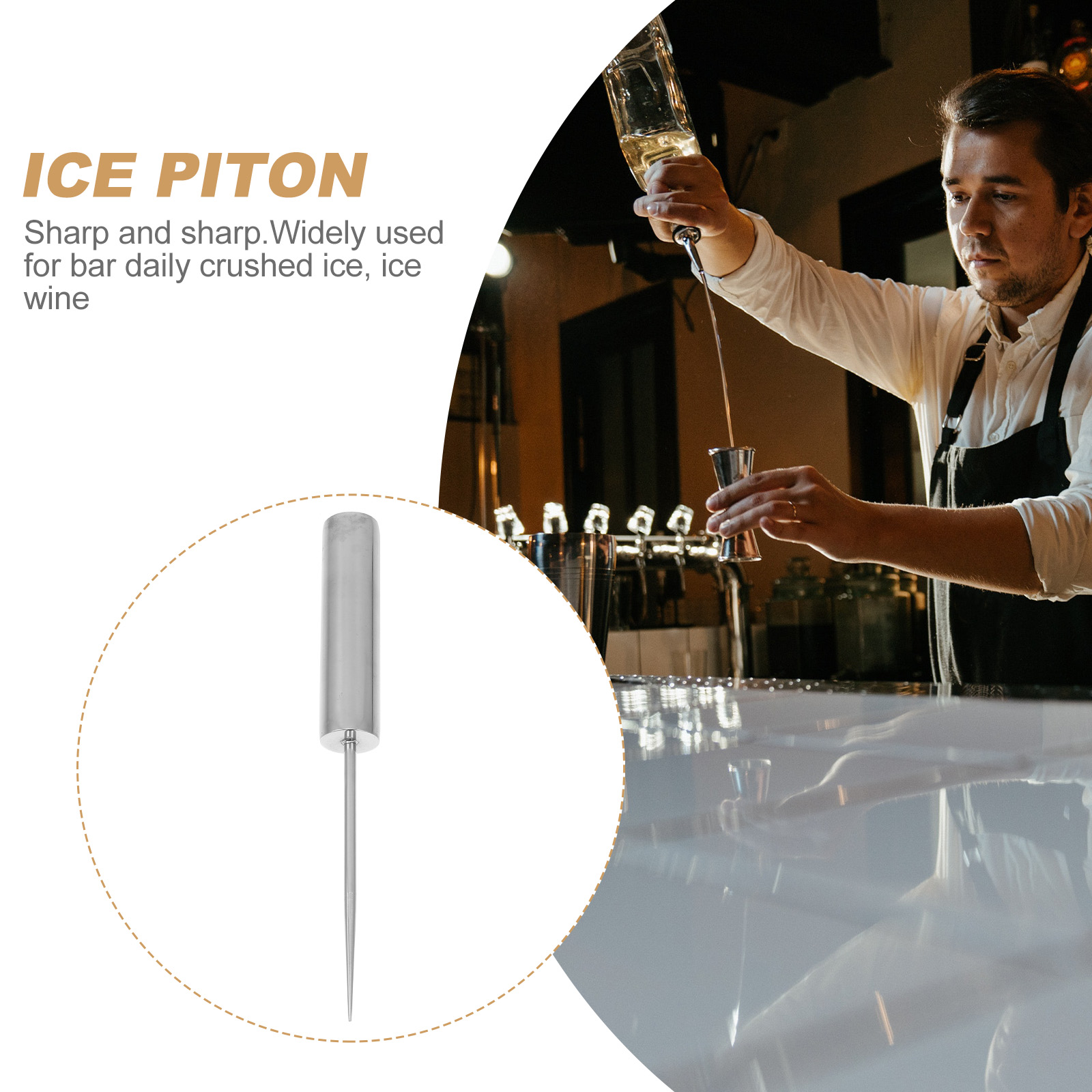 [READY STOCK] Ice Pick for Bar Carving Tools Chisel Picks Piton ...