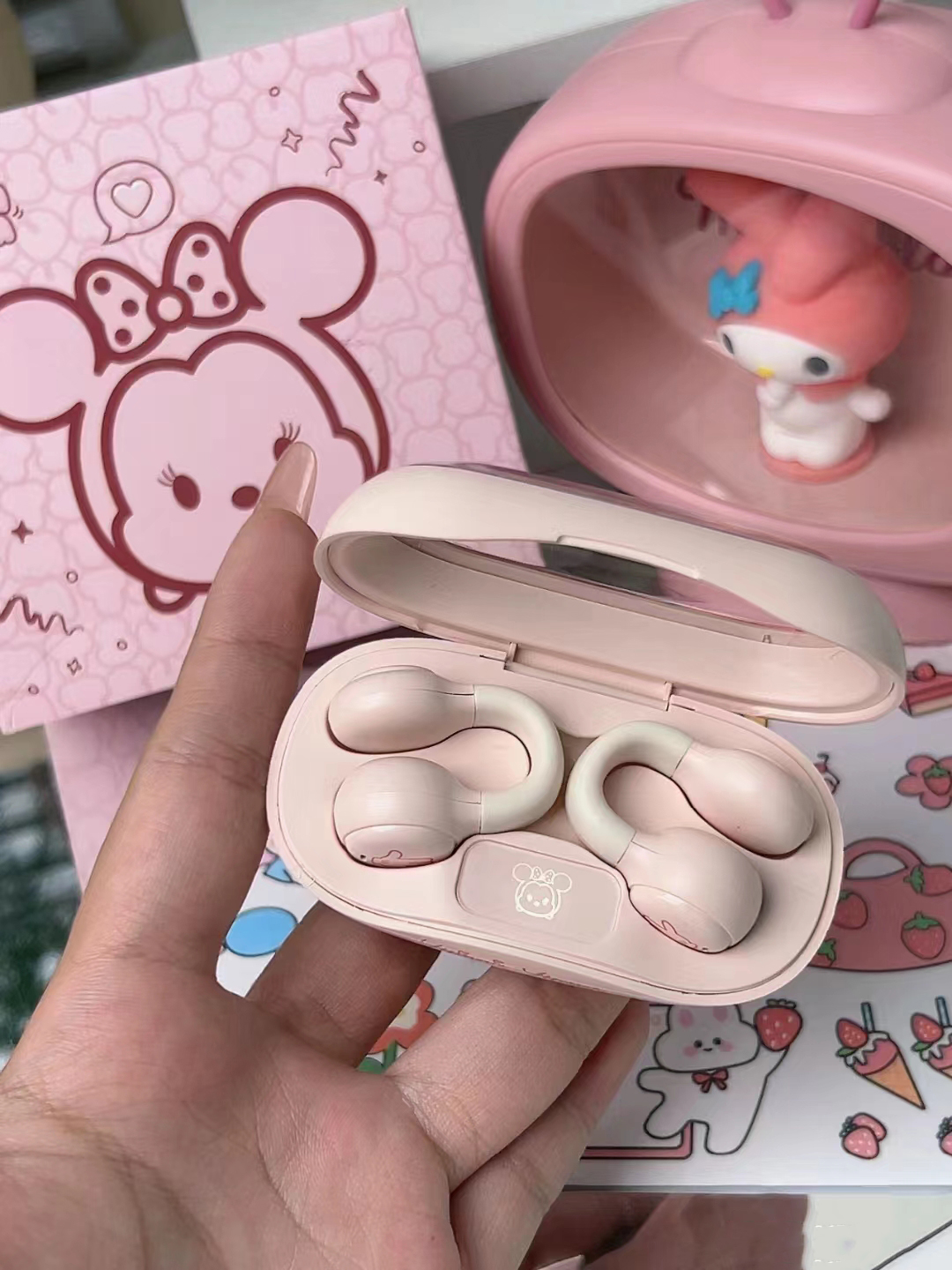 New Disney DN12 Bluetooth 5.3 Wireless Earphones RGB Breathing Light ...