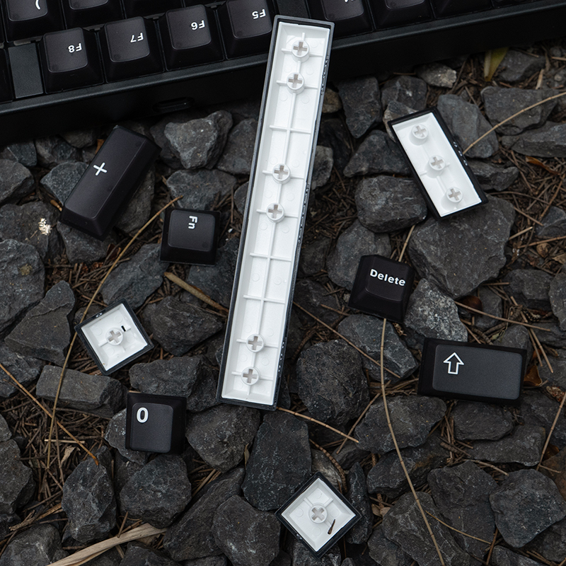 FANS PYGA Translucence Keycaps Double shot Cherry Profile English ...