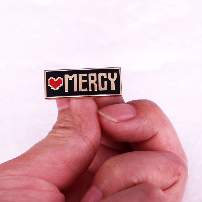 mercy badge Undertale game Enamel Pin art brooch jewelry Accessories ...